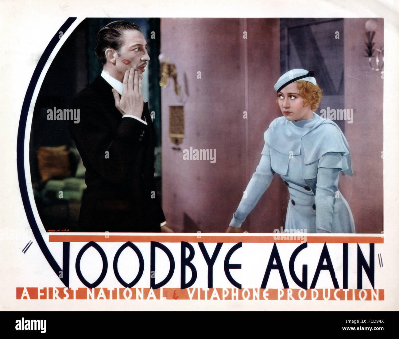 GOODBYE AGAIN, from left: Warren William, Genevieve Tobin, 1933 Stock ...