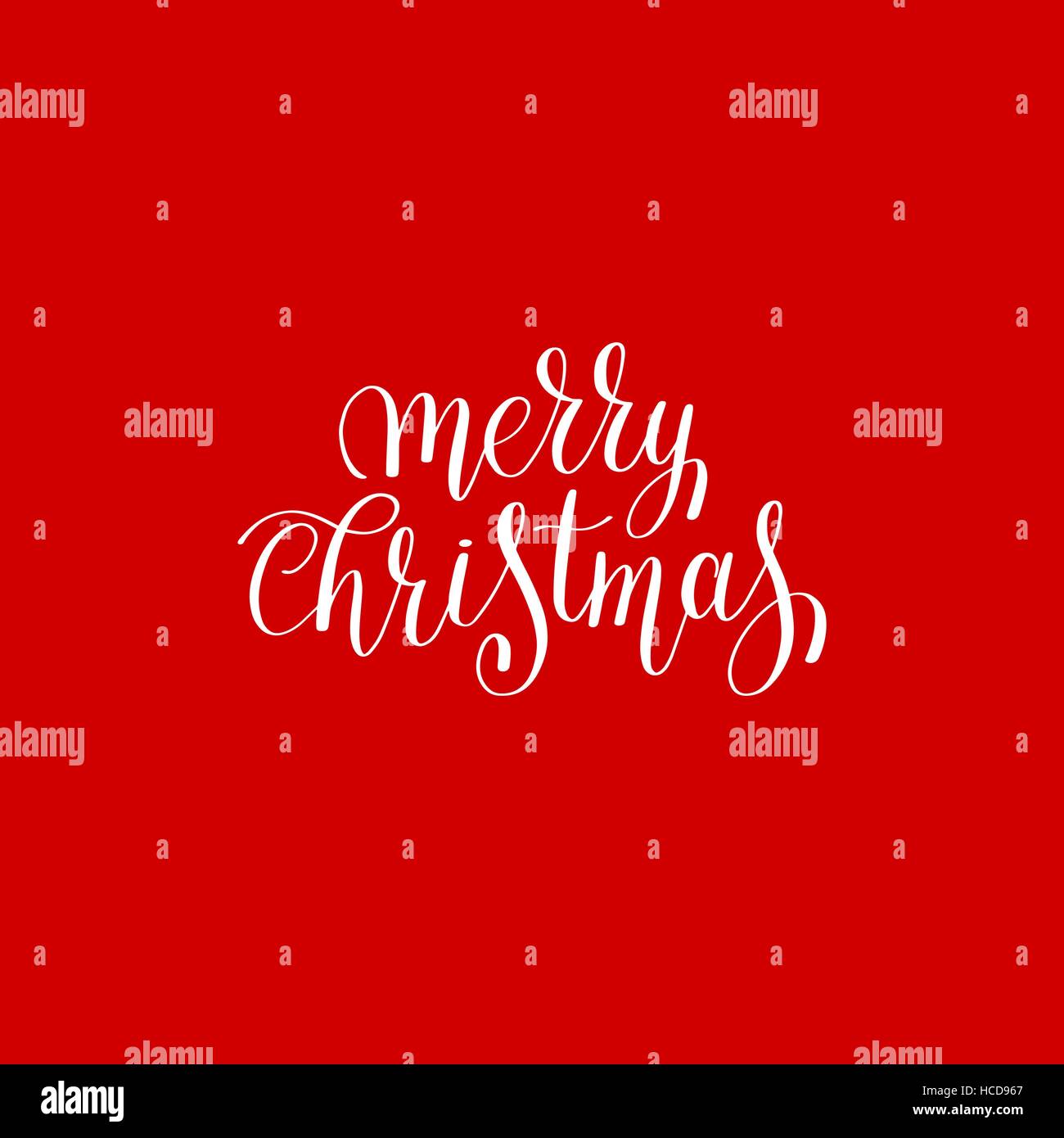 merry christmas red handwritten lettering inscription holiday ph Stock ...
