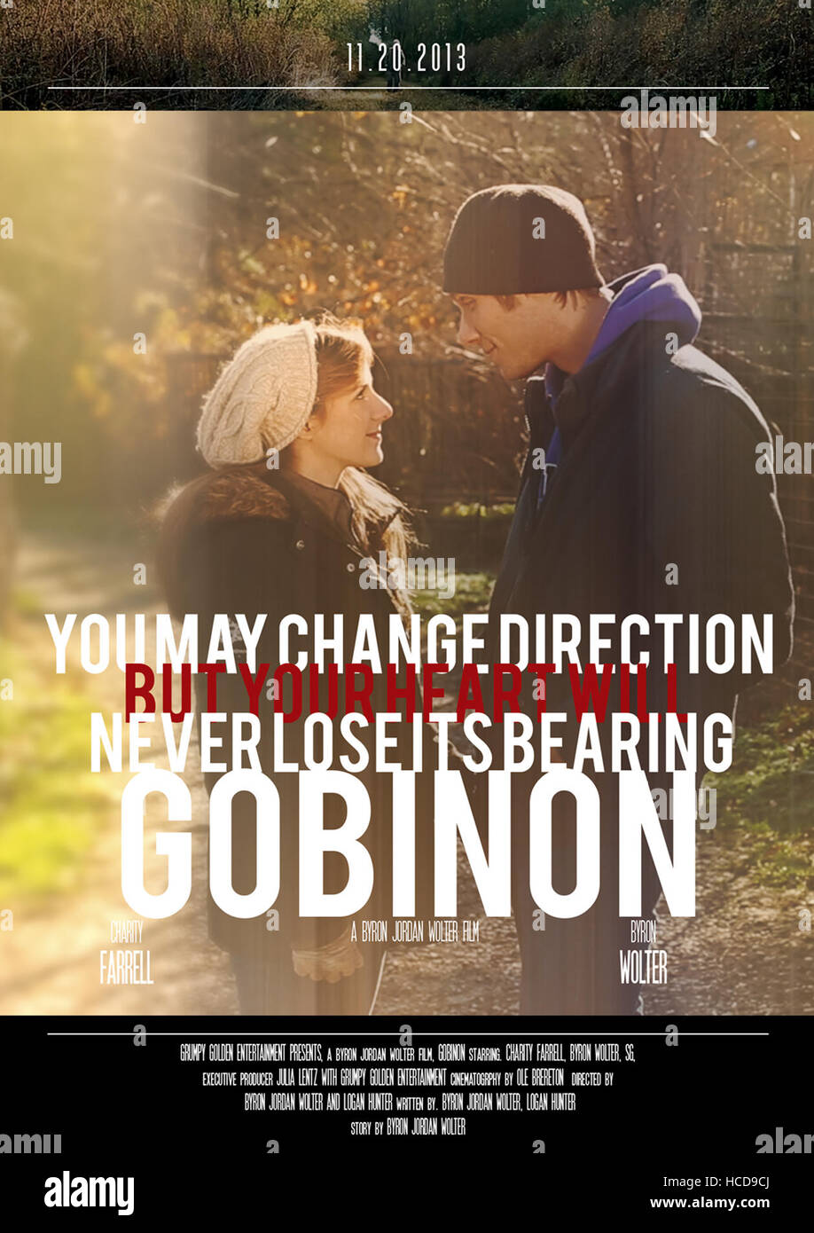 GOBINON, poster art, from left: Charity Farrell, Byron Jordan Wolter ...