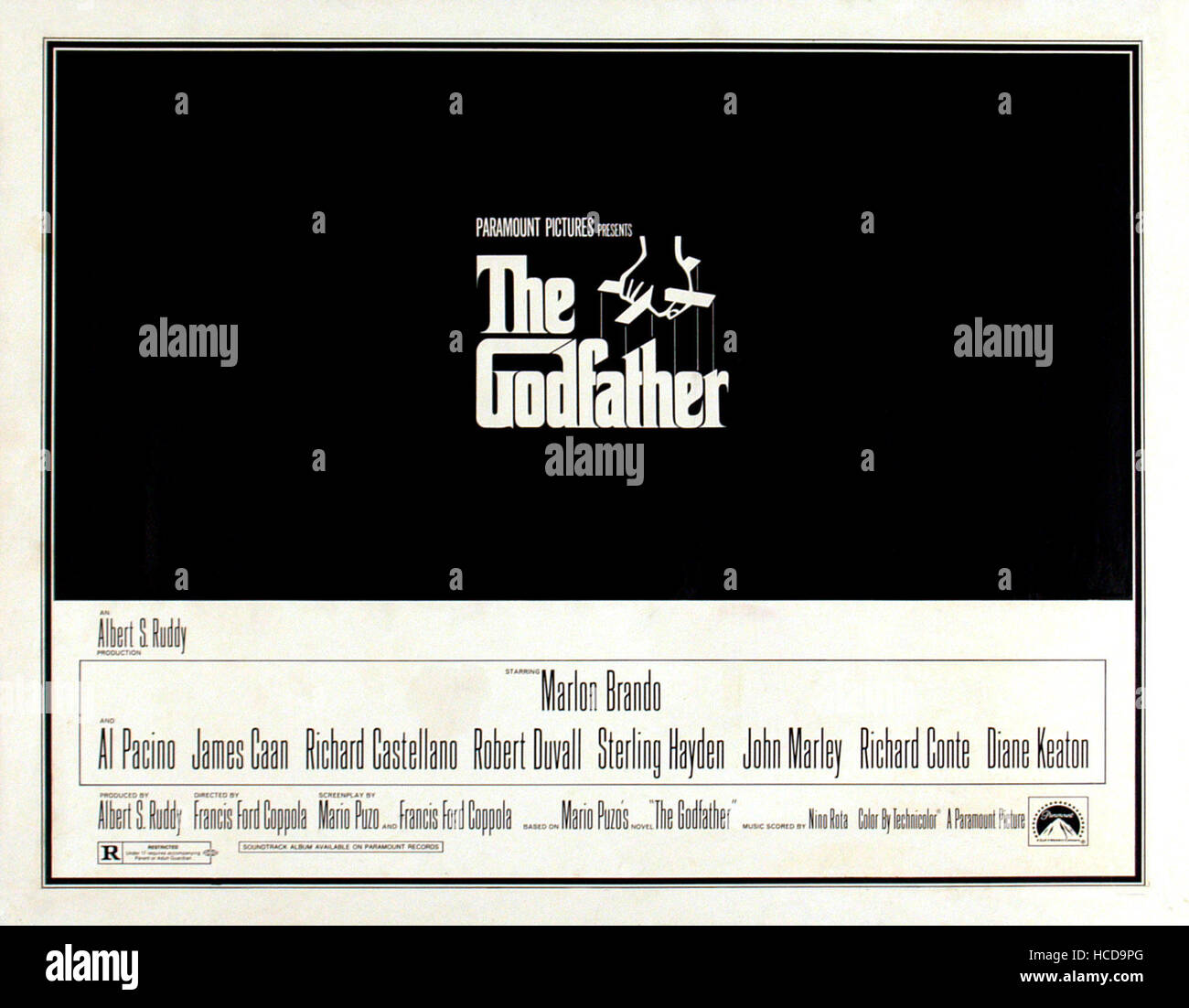 THE GODFATHER, 1972 Stock Photo - Alamy