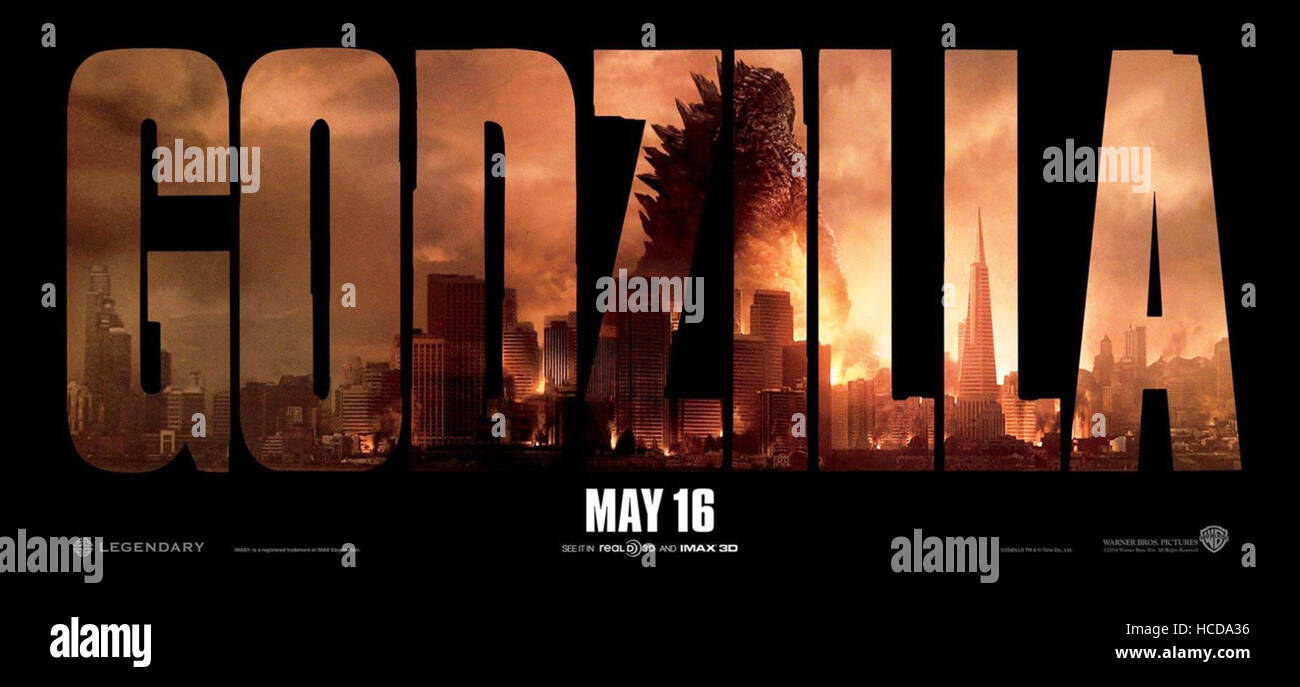 GODZILLA, US advance poster art, 2014. ©Warner Bross. Pictures/courtesy ...