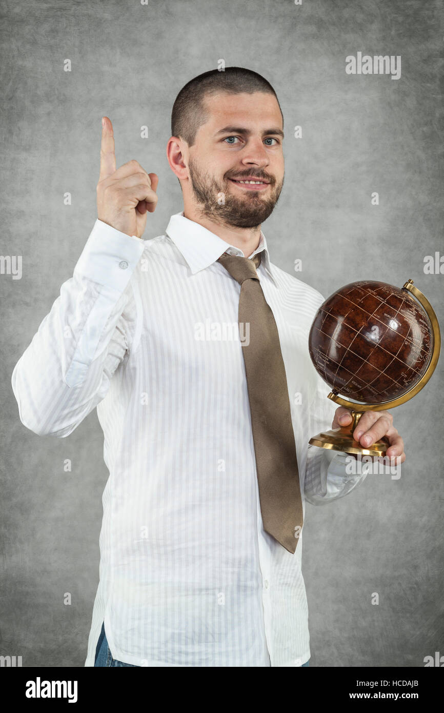 young businessman with a plan to conquer the world Stock Photo - Alamy