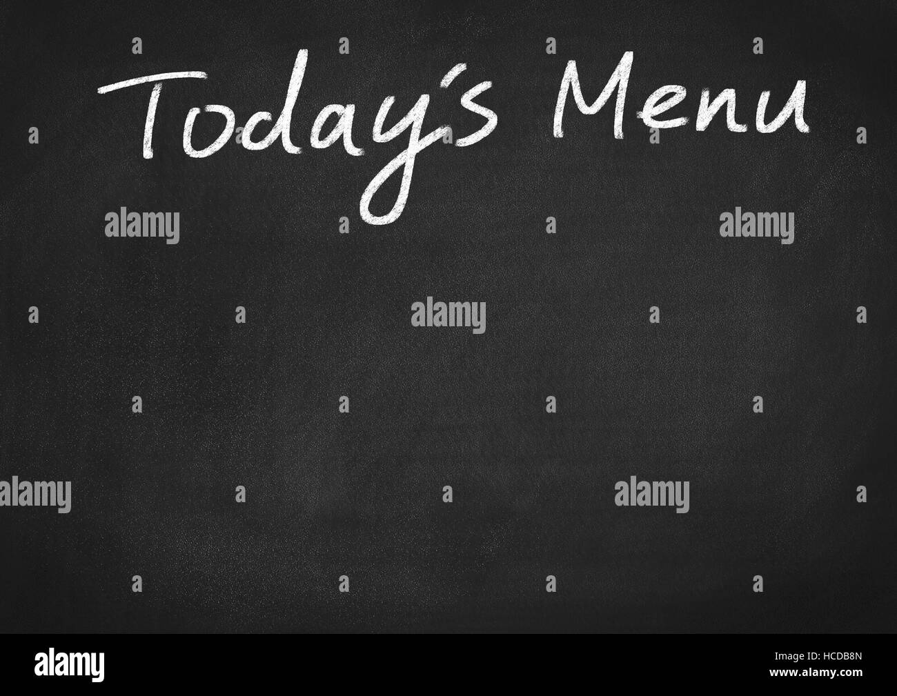 today's menu on blackboard background Stock Photo - Alamy