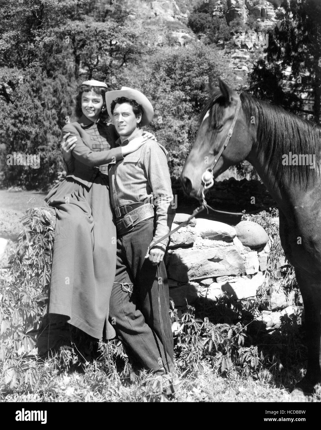 GUN FURY, from left: Donna Reed, Rock Hudson, 1953 Stock Photo - Alamy