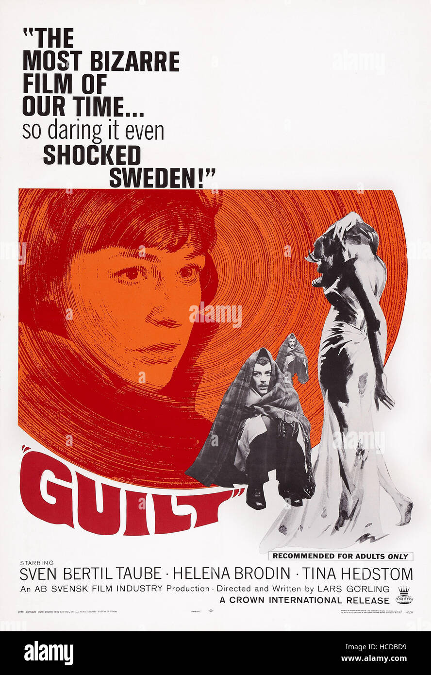 GUILT, US poster art, left: Helena Brodin, 1969 Stock Photo - Alamy