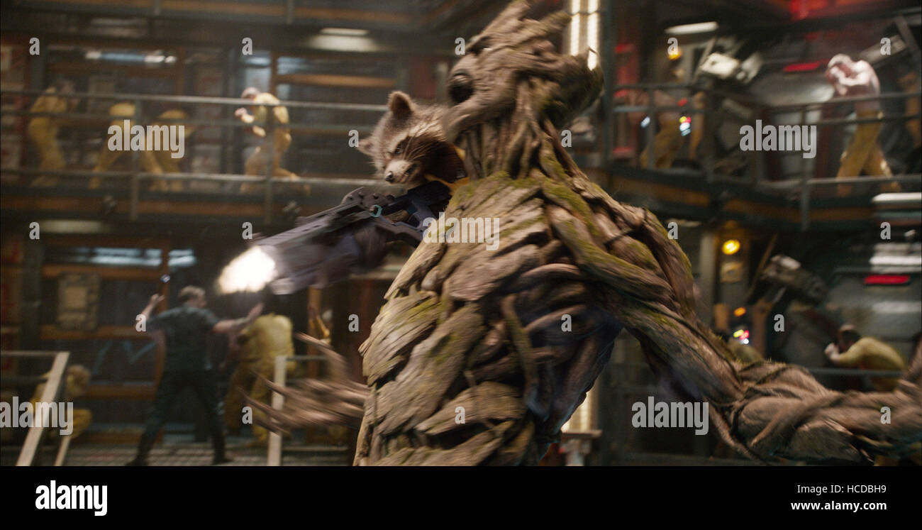 GUARDIANS OF THE GALAXY, from left: Rocket Raccoon (voice: Bradley ...