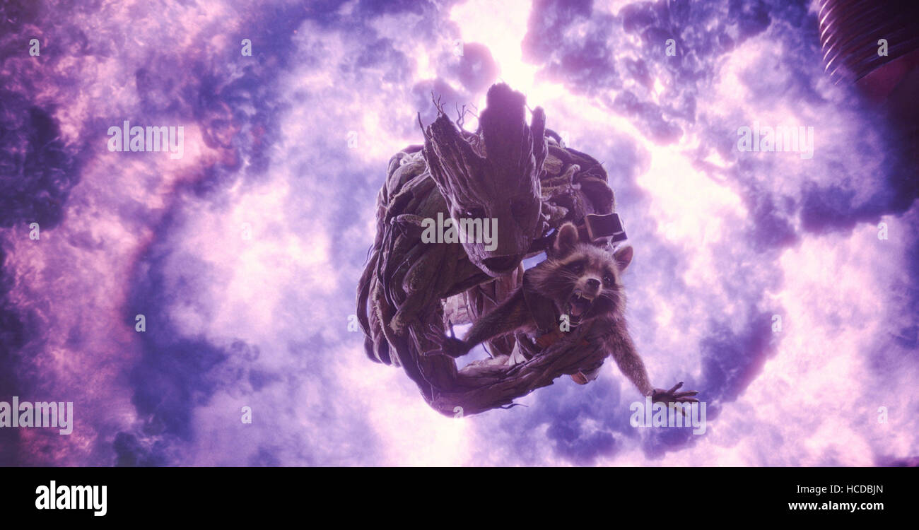 GUARDIANS OF THE GALAXY, Groot (voice: Vin Diesel), Rocket (voice ...