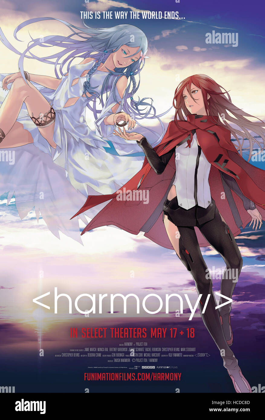 HARMONY, (aka HAMONI), US poster, 2015. © FUNimation Entertainment ...