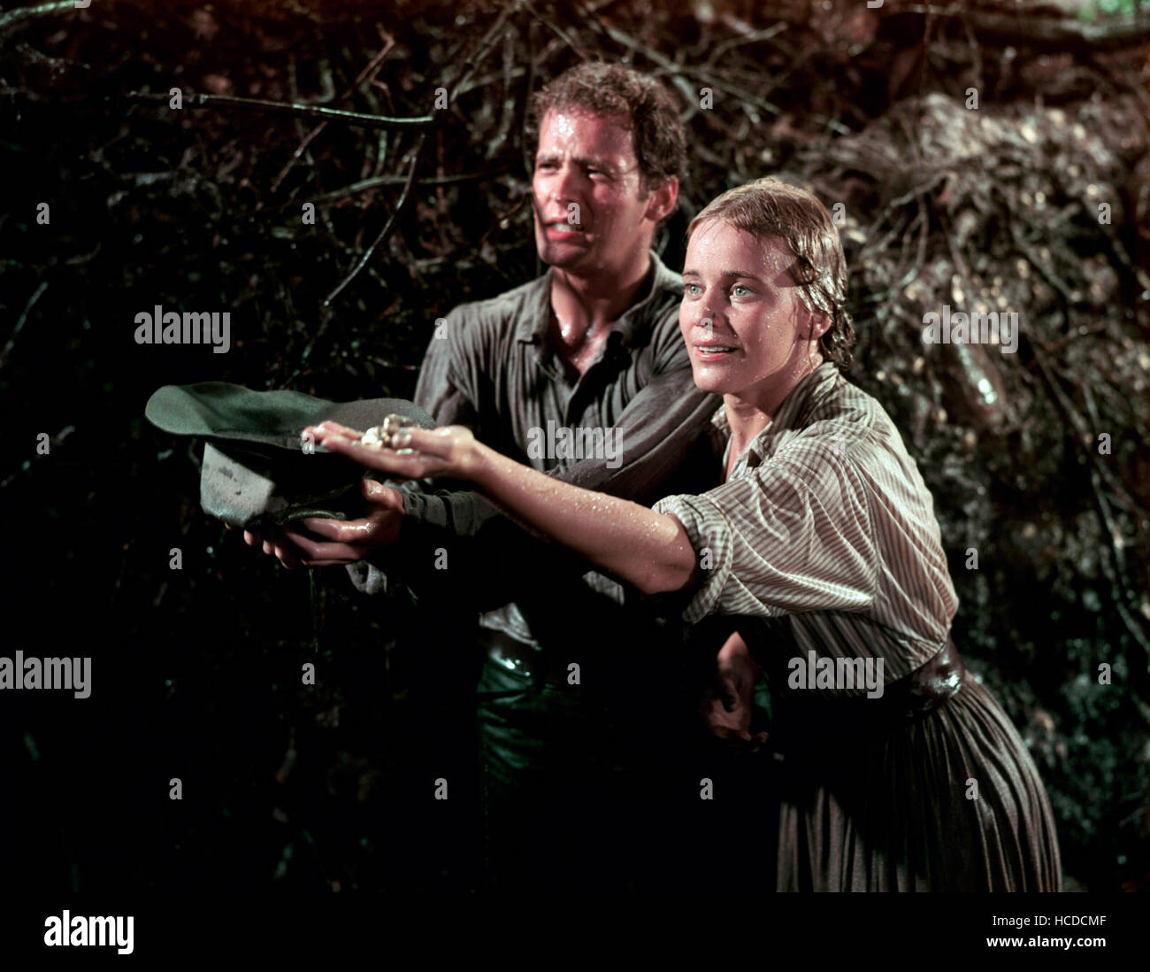 THE HANGING TREE, from left: Ben Piazza, Maria Schell, 1959 Stock Photo ...
