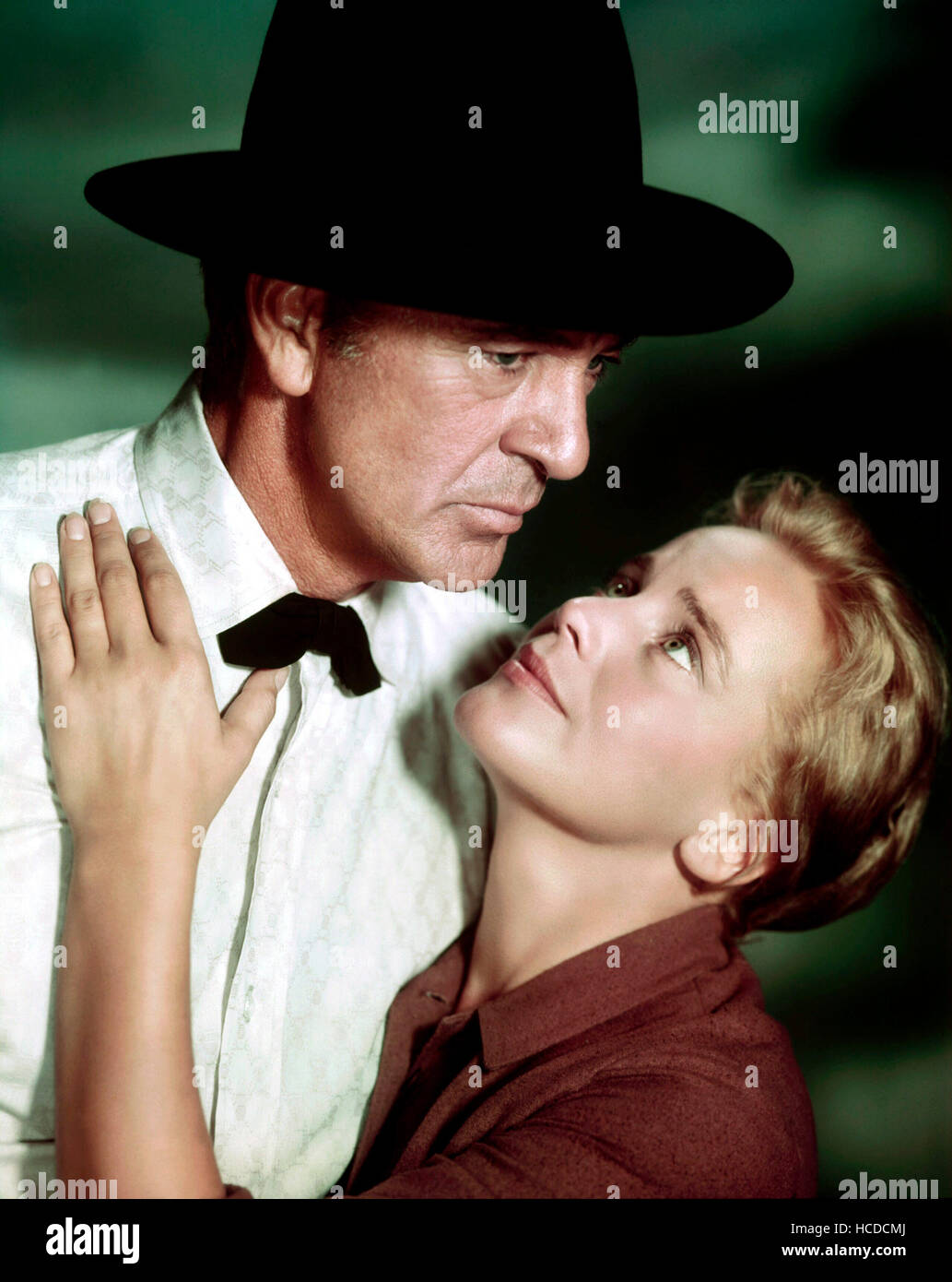 THE HANGING TREE, from left: Gary Cooper, Maria Schell, 1959 Stock ...