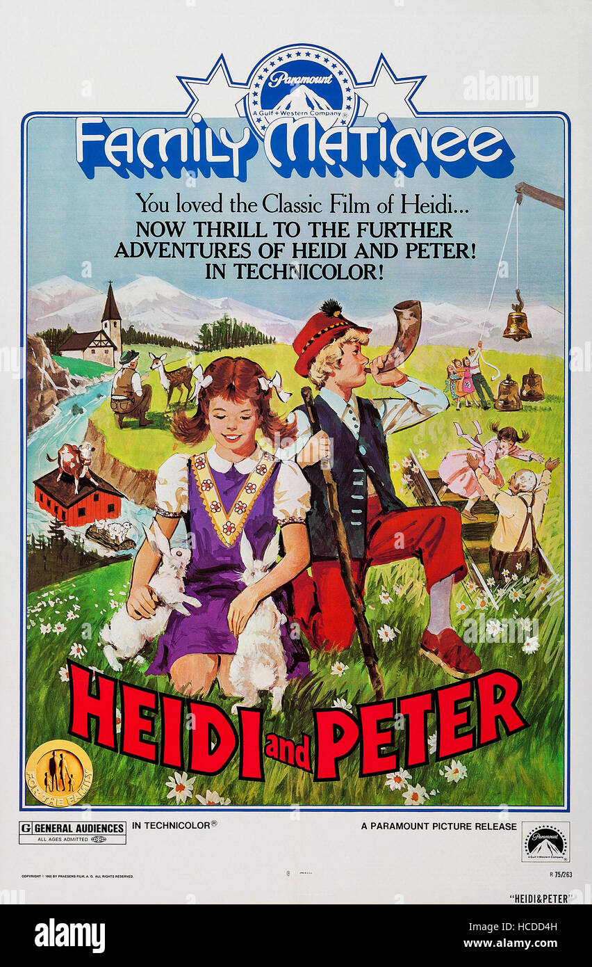 HEIDI AND PETER, (aka HEIDI UND PETER), US poster art, from left ...