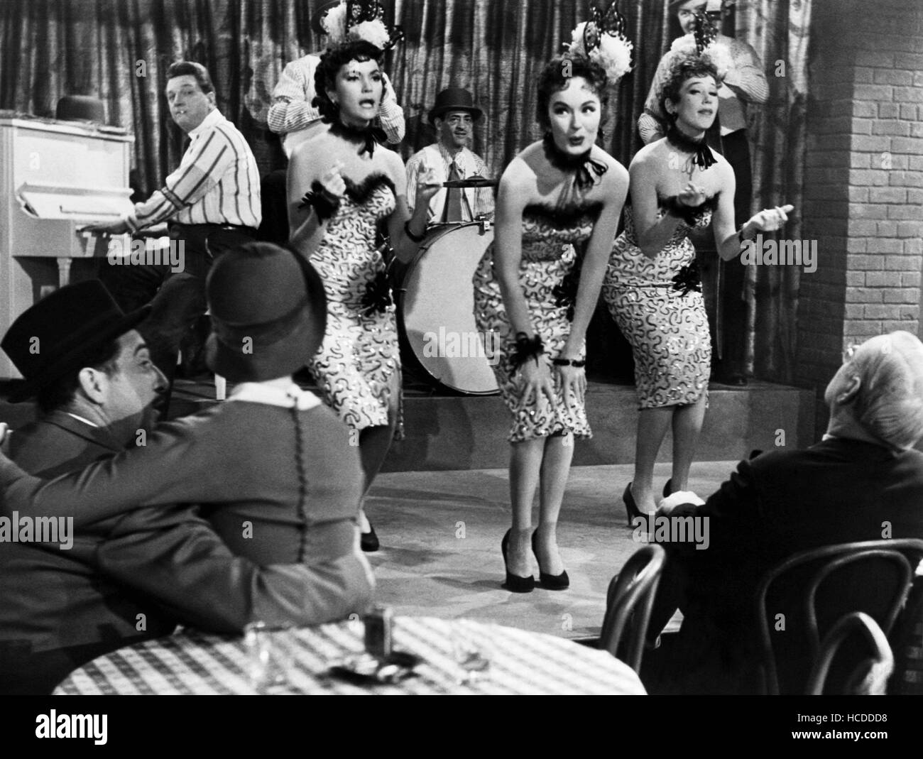 THE HELEN MORGAN STORY, fourth from left on stage: Ann Blyth, 1957 ...
