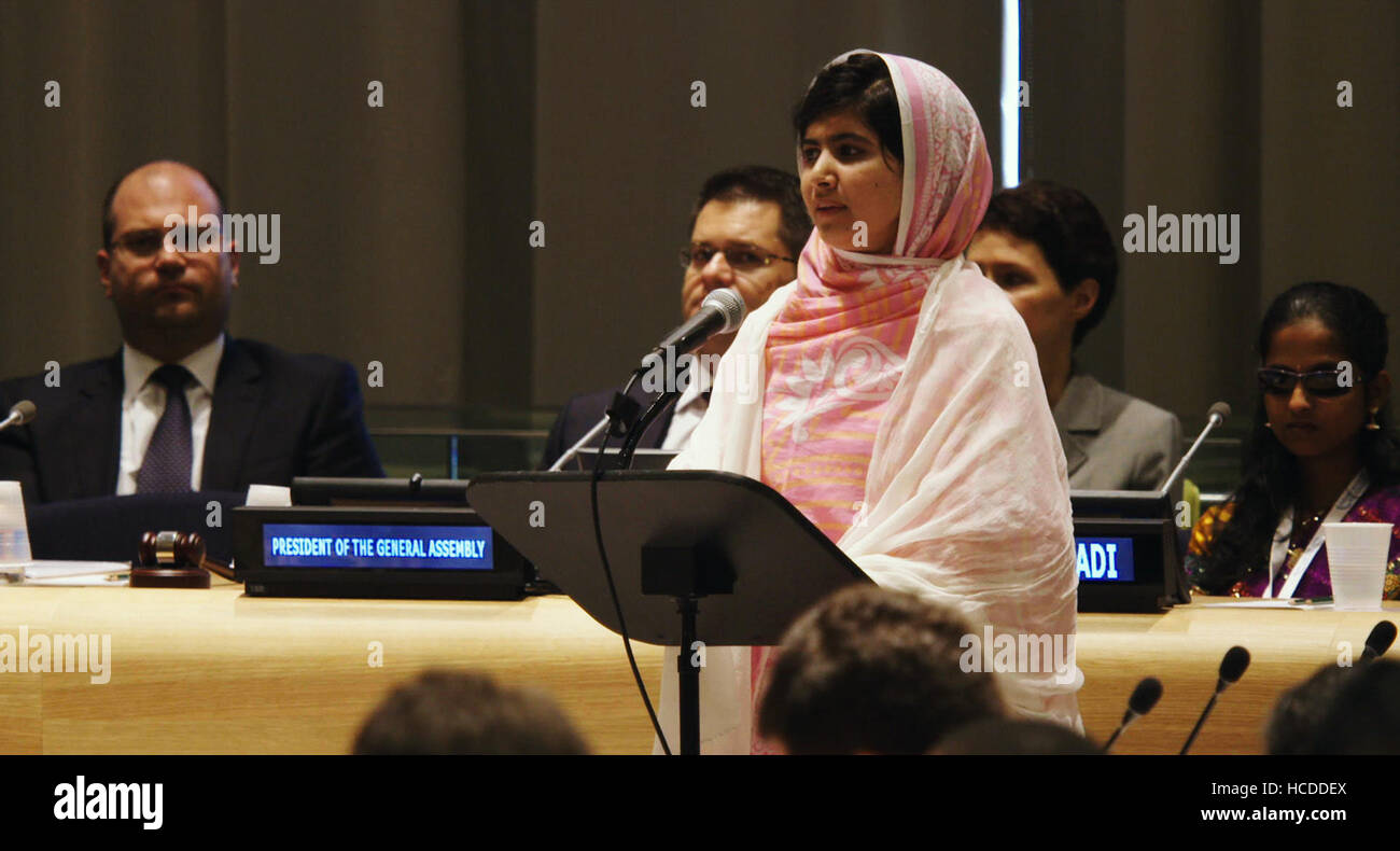 HE NAMED ME MALALA, Malala Yousafzai at the United Nations General ...