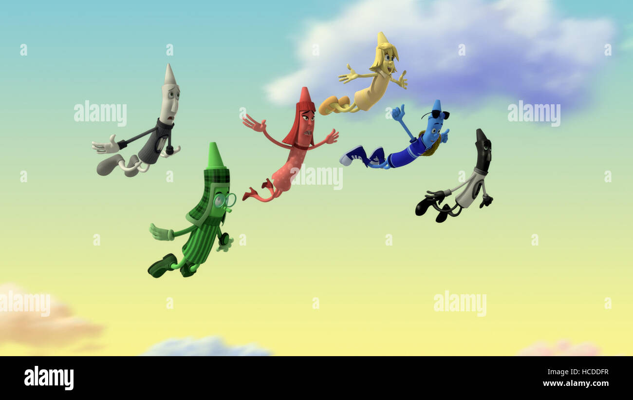 THE HERO OF COLOR CITY, from left: White (voice: Jeremy Guskin), Green ...