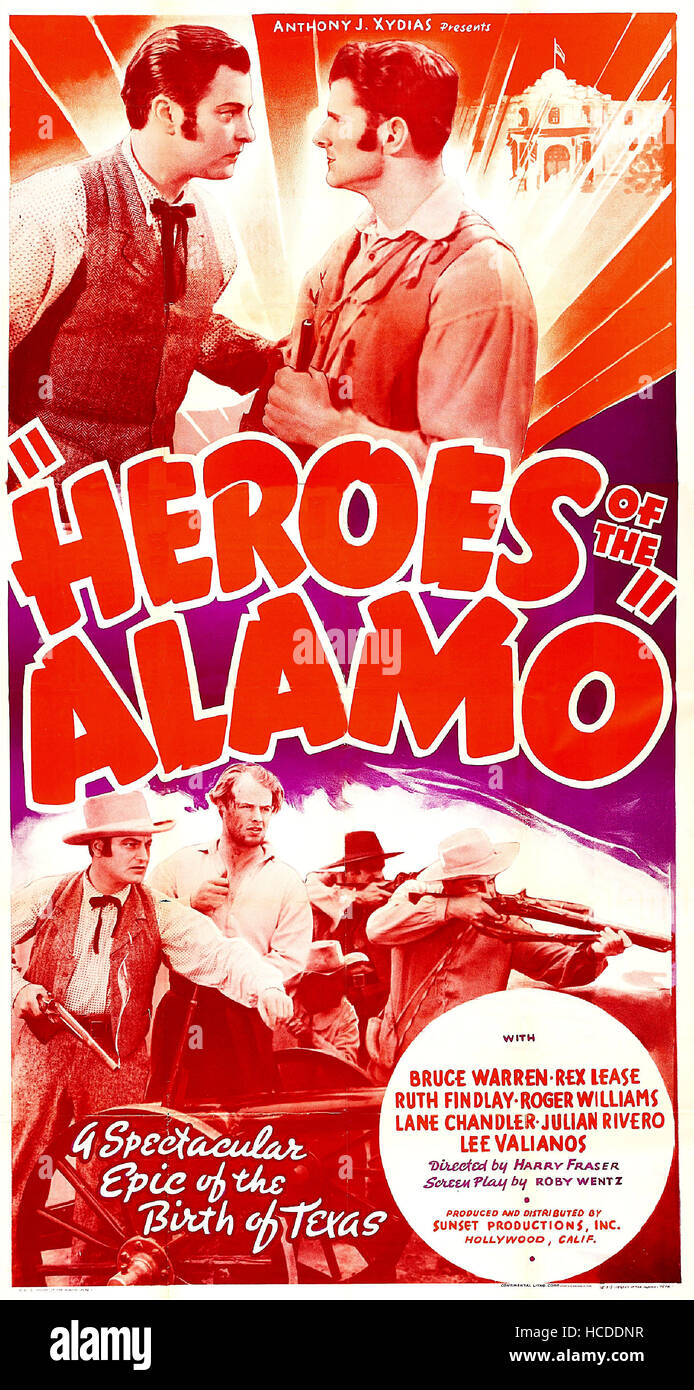 HEROES OF THE ALAMO, US poster, 1937 Stock Photo - Alamy