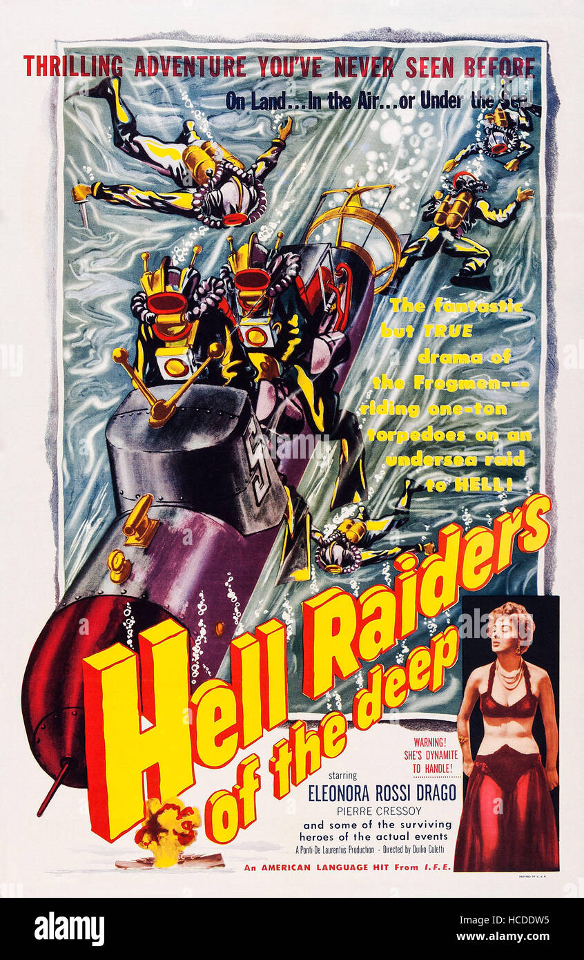 HELL RAIDERS OF THE DEEP, (aka I SETTE DELL'ORSA MAGGIORE), US poster ...