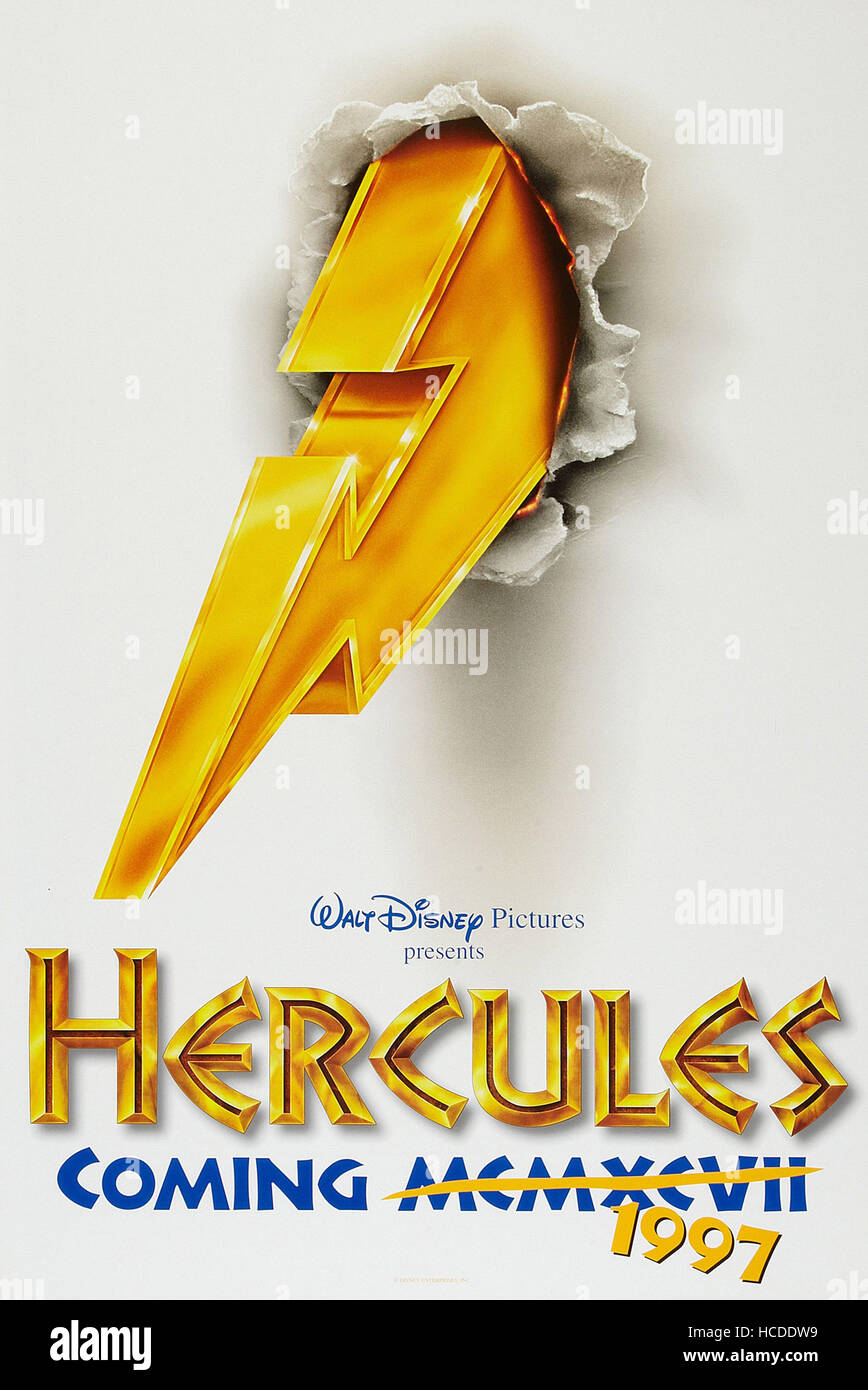 HERCULES, US advance poster art, Hercules, 1997. © Buena Vista Pictures ...