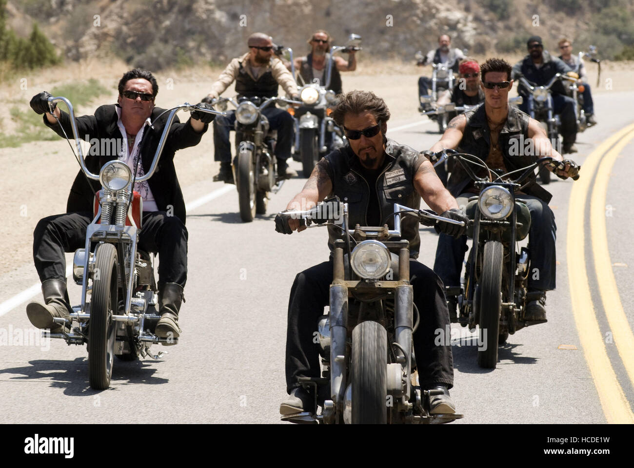 HELL RIDE, foreground: Michael Madsen, Larry Bishop, Eric Balfour, 2008. ©Dimension Films ...