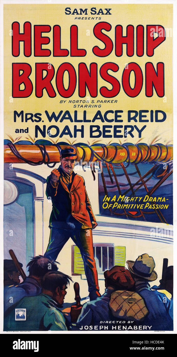 HELLSHIP BRONSON, US poster art, 1928 Stock Photo - Alamy