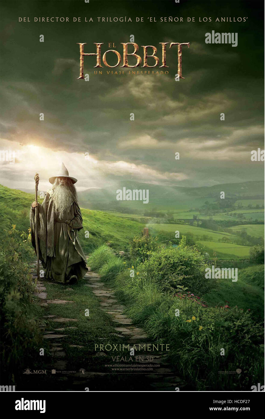 THE HOBBIT: AN UNEXPECTED JOURNEY, Ian McKellen on Mexican poster art ...