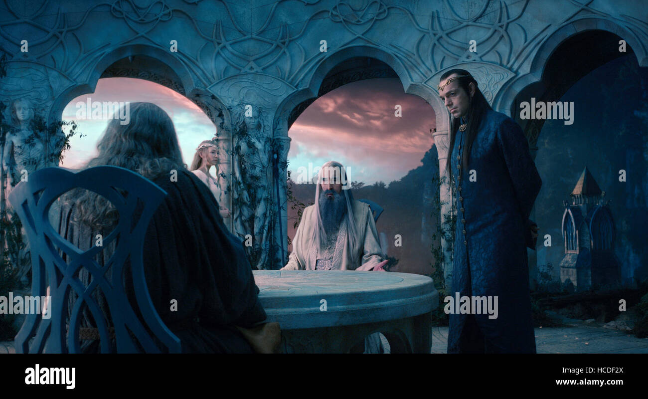 THE HOBBIT: AN UNEXPECTED JOURNEY, back, from left: Cate Blanchett ...