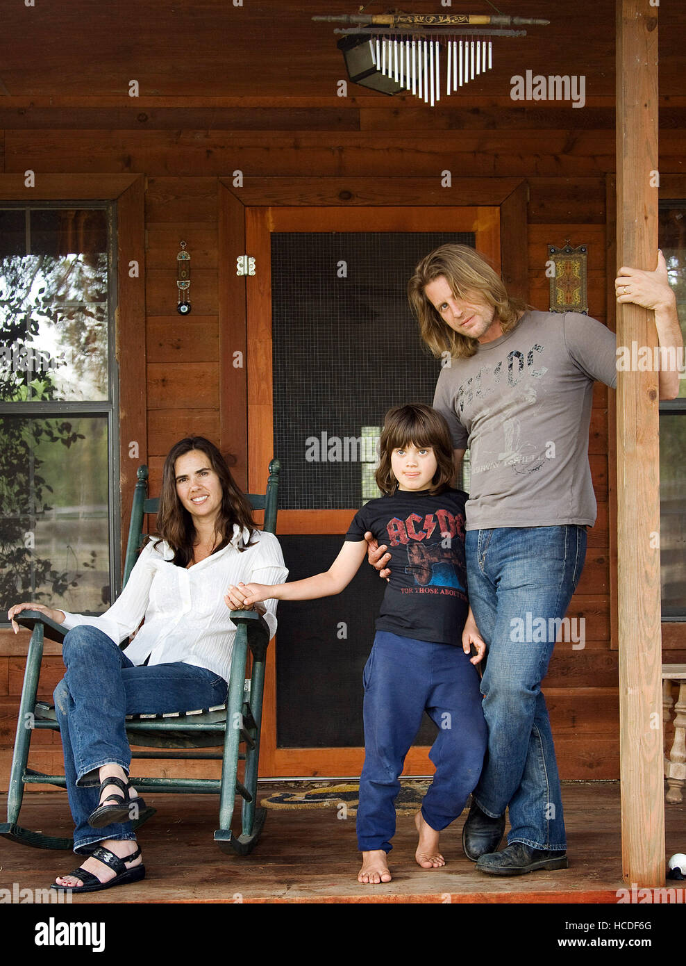 THE HORSE BOY, from left: Kristen Neff, Rowan Isaacson and his father ...