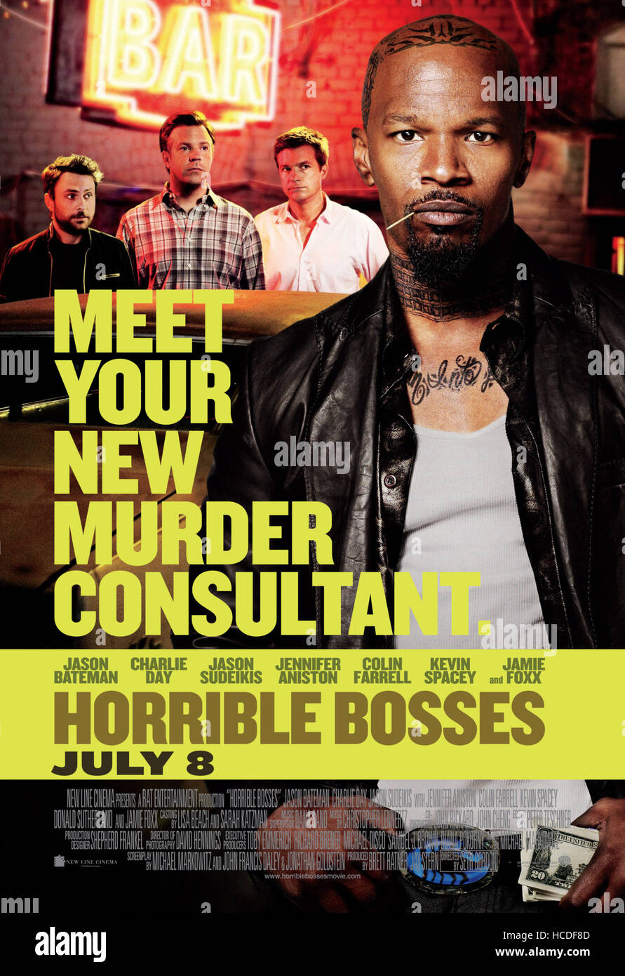 HORRIBLE BOSSES, US poster art, from left: Charlie Day, Jason Sudeikis ...