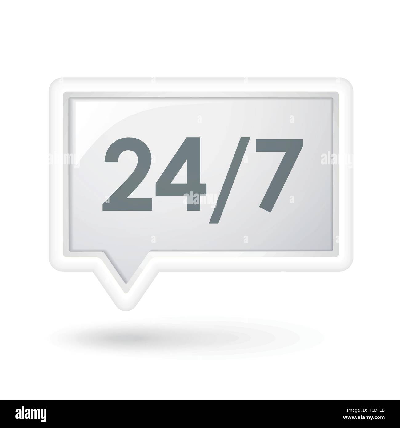 all day service on a speech bubble over white Stock Vector Image & Art ...