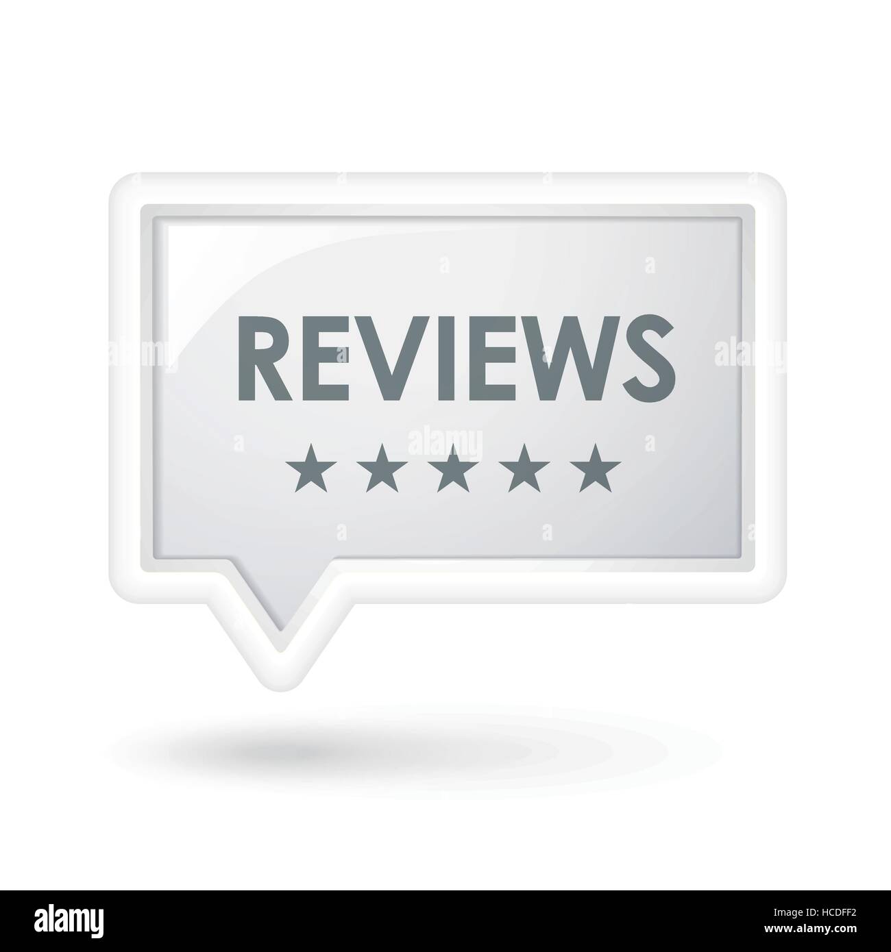 reviews word on a speech bubble over white Stock Vector Image & Art - Alamy