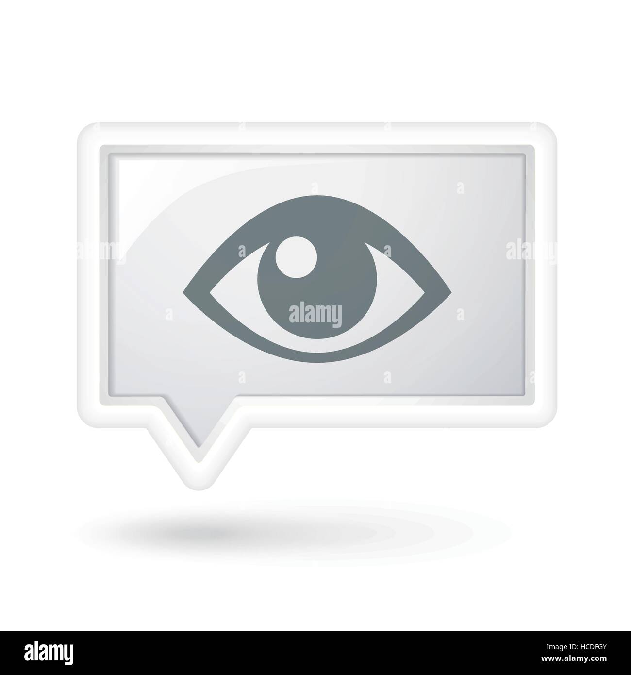 Eye bubble on white Stock Vector Images - Alamy
