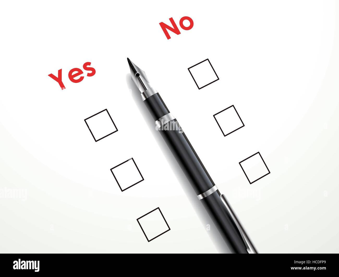 Tick a box Stock Vector Images - Alamy