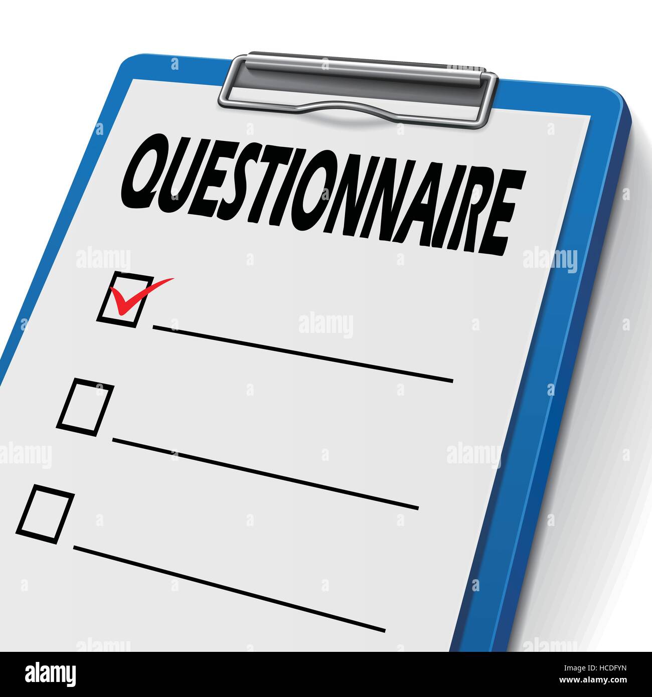 questionnaire clipboard with check boxes on it Stock Vector Image & Art ...
