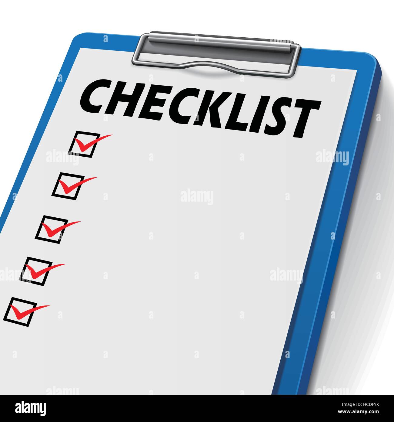 checklist clipboard with check boxes on it Stock Vector Image & Art - Alamy