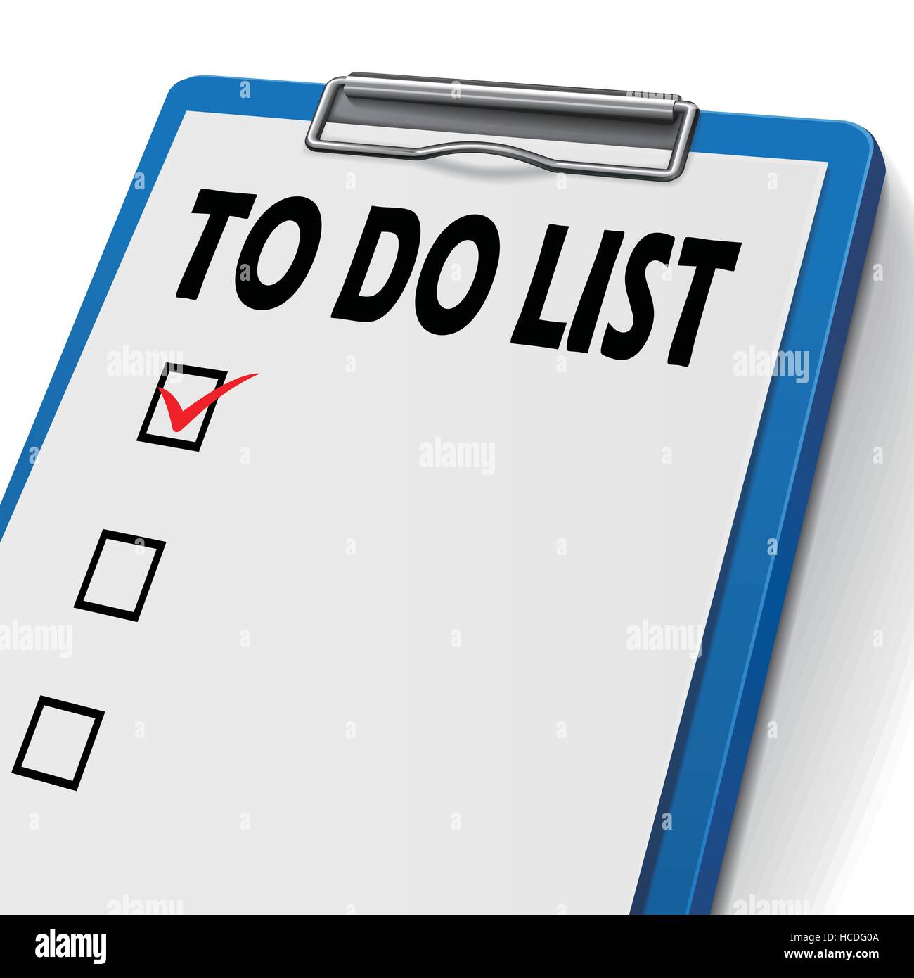 to do list clipboard with check boxes on it Stock Vector Image & Art ...