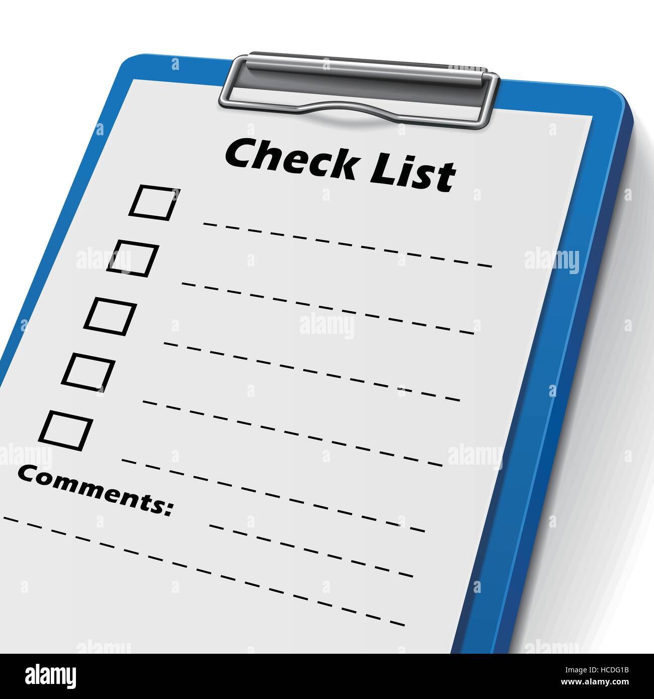 checklist clipboard with check boxes on it Stock Vector Image & Art - Alamy