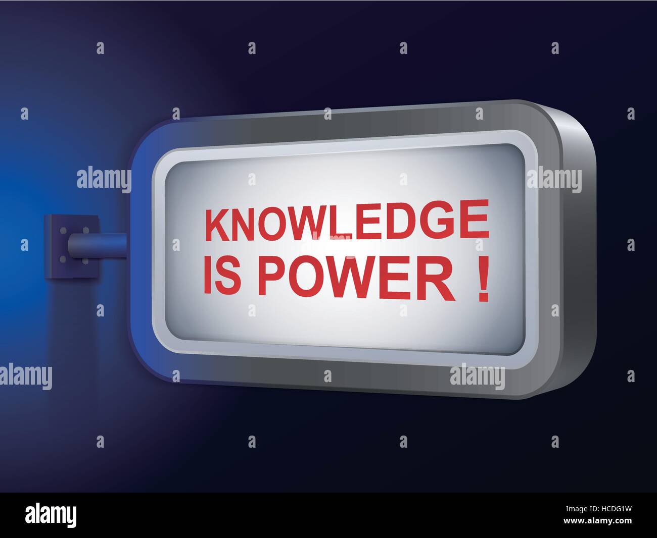 Knowledge power concept text Stock Vector Images - Alamy