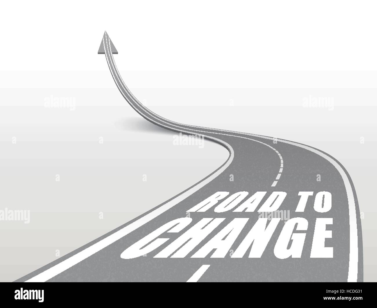 road to change words on highway road going up as an arrow Stock Vector ...