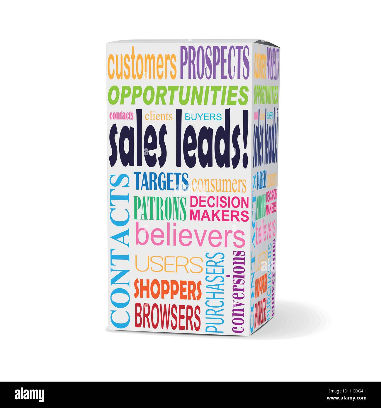 your order is here on a paper box over white background Stock Vector ...