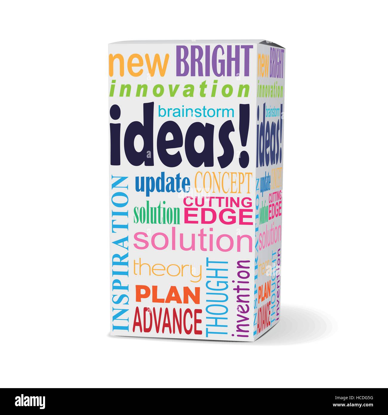 ideas word on product box with related phrases Stock Vector Image & Art ...