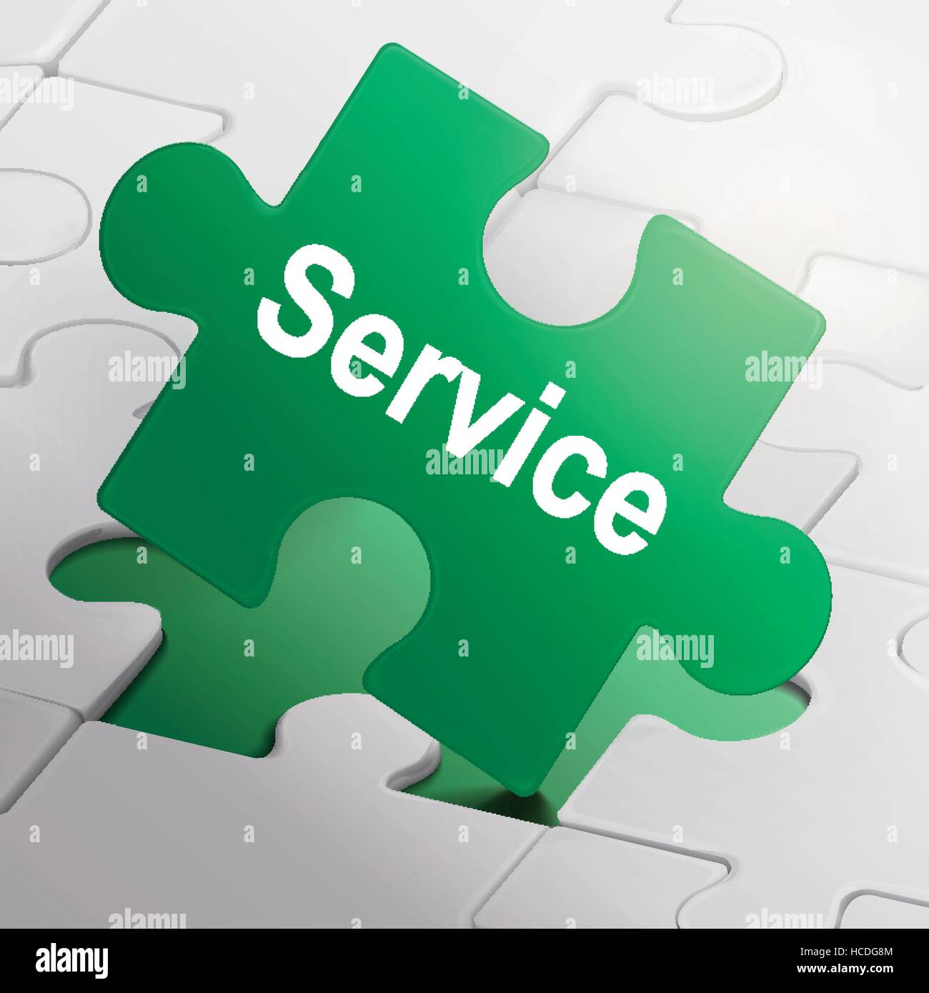 service word on green puzzle pieces background Stock Vector Image & Art ...