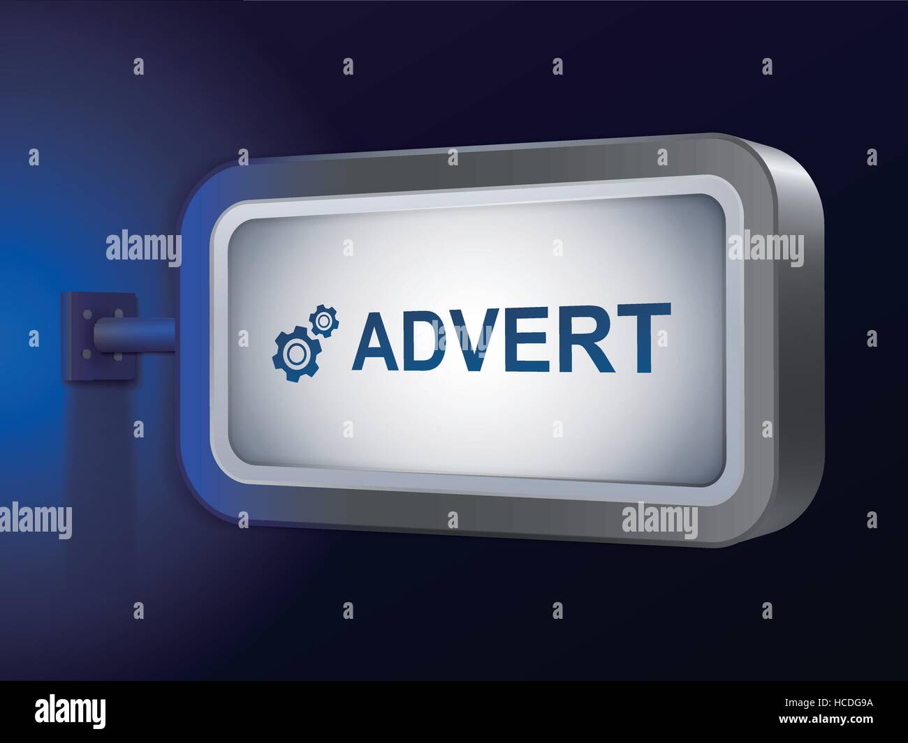 advert word on billboard over blue background Stock Vector Image & Art ...