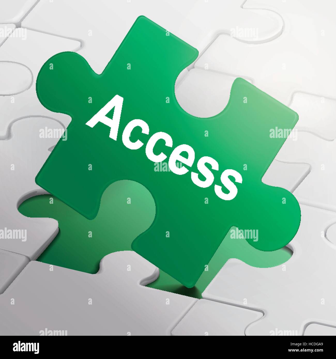 access word on green puzzle pieces background Stock Vector Image & Art ...