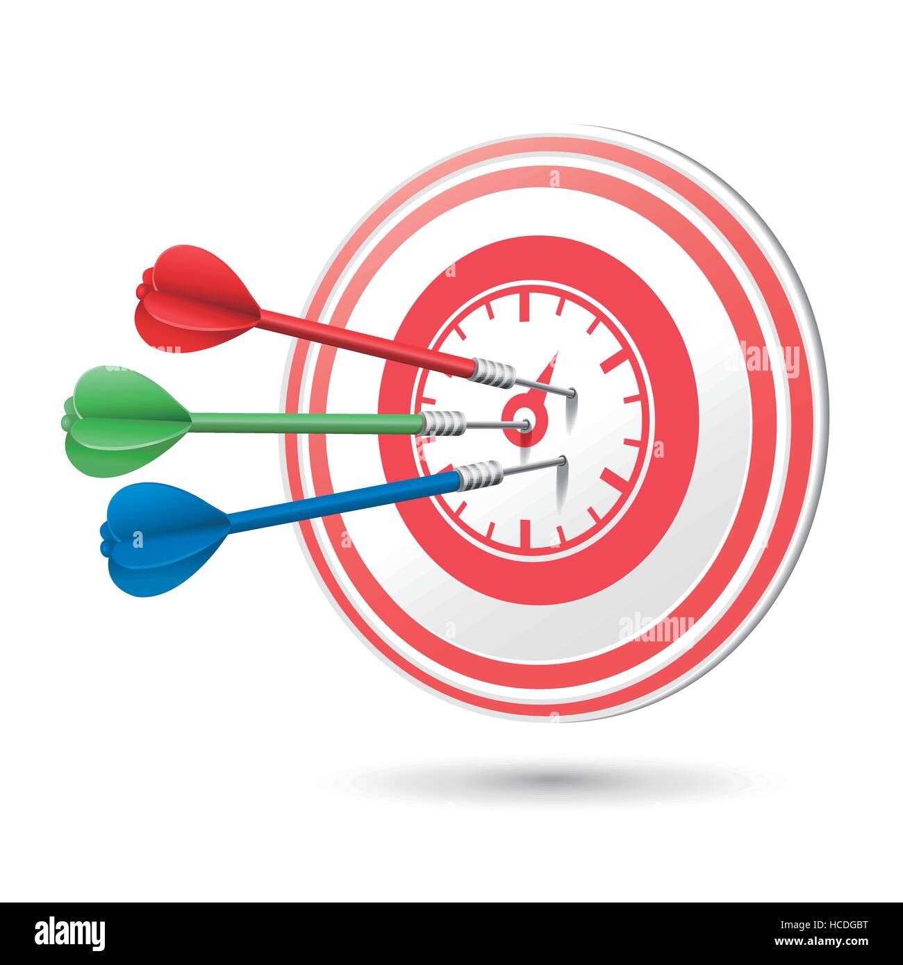 Bullseye clock Stock Vector Images - Alamy
