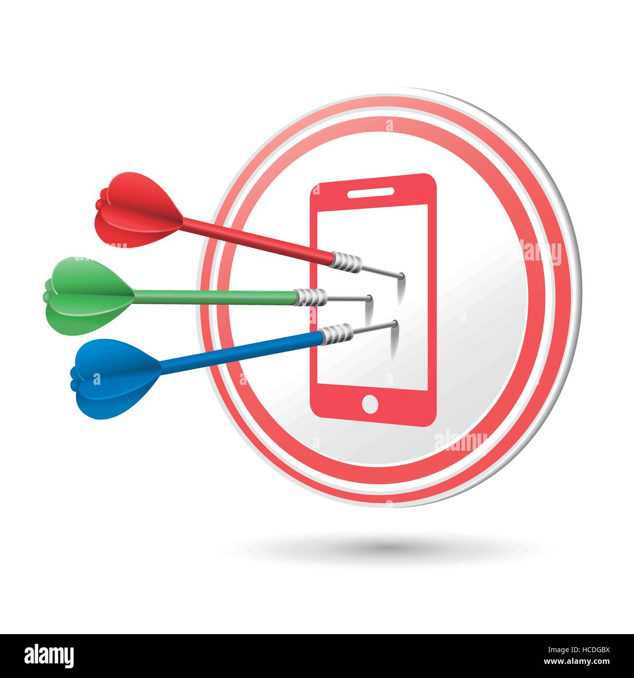 Electronic darts Stock Vector Images - Alamy