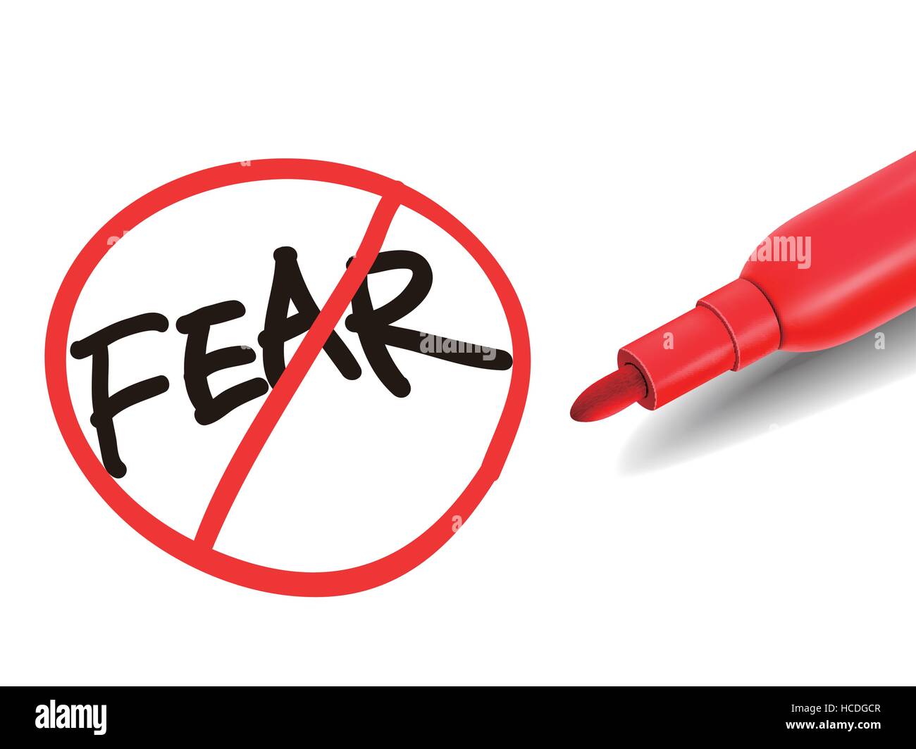 Fear and bravery Stock Vector Images - Alamy