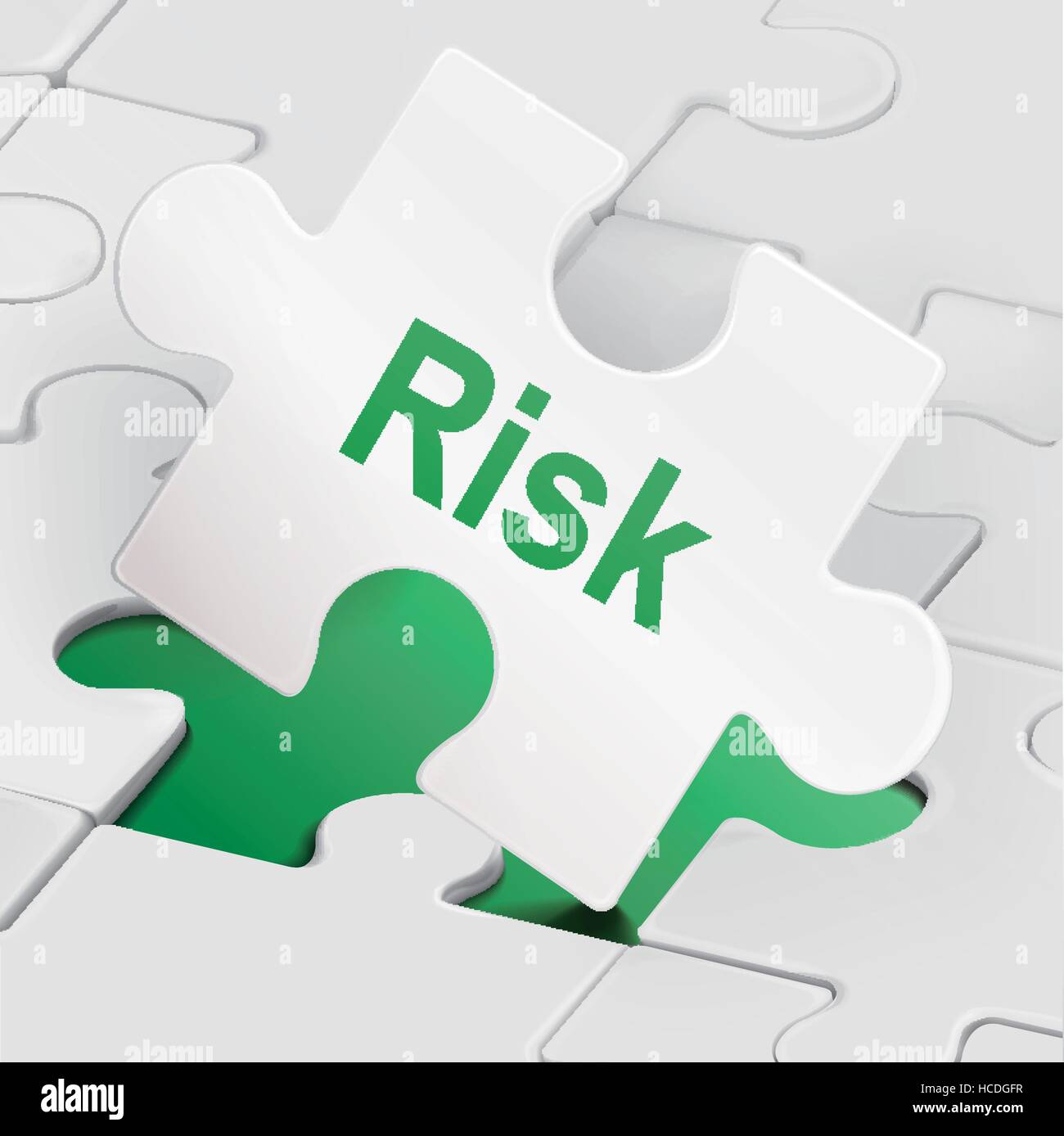 risk word on white puzzle pieces background Stock Vector Image & Art ...