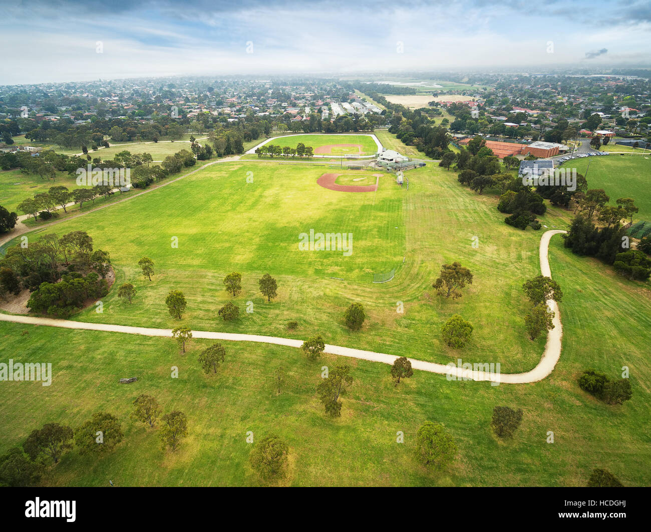 Aerial View Baseball Field High Resolution Stock Photography and Images ...