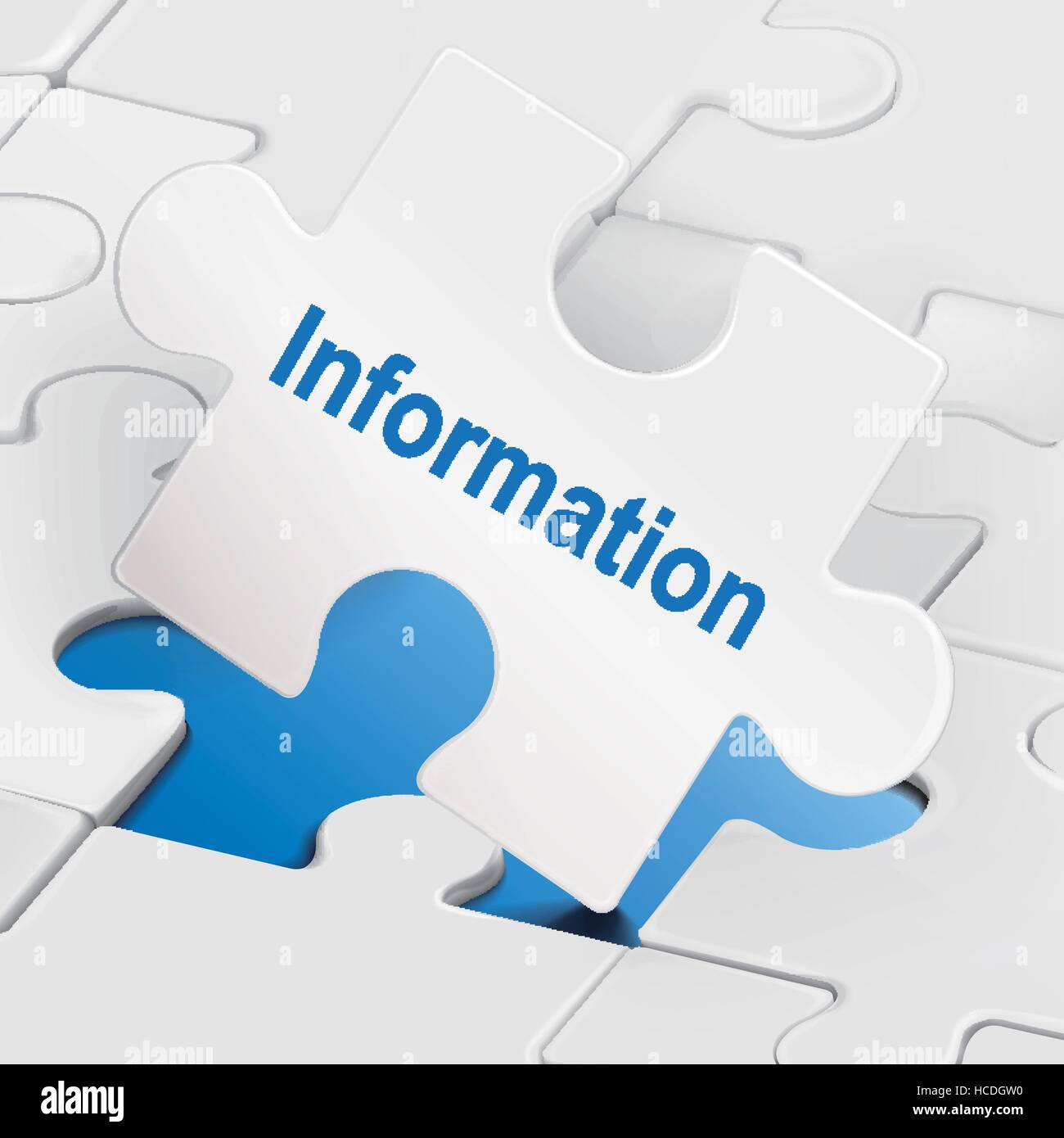 information word on white puzzle pieces background Stock Vector Image ...
