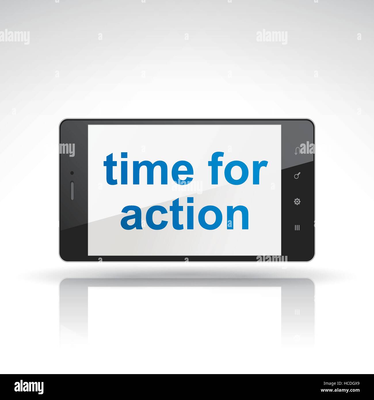 Time for action Stock Vector Images - Alamy