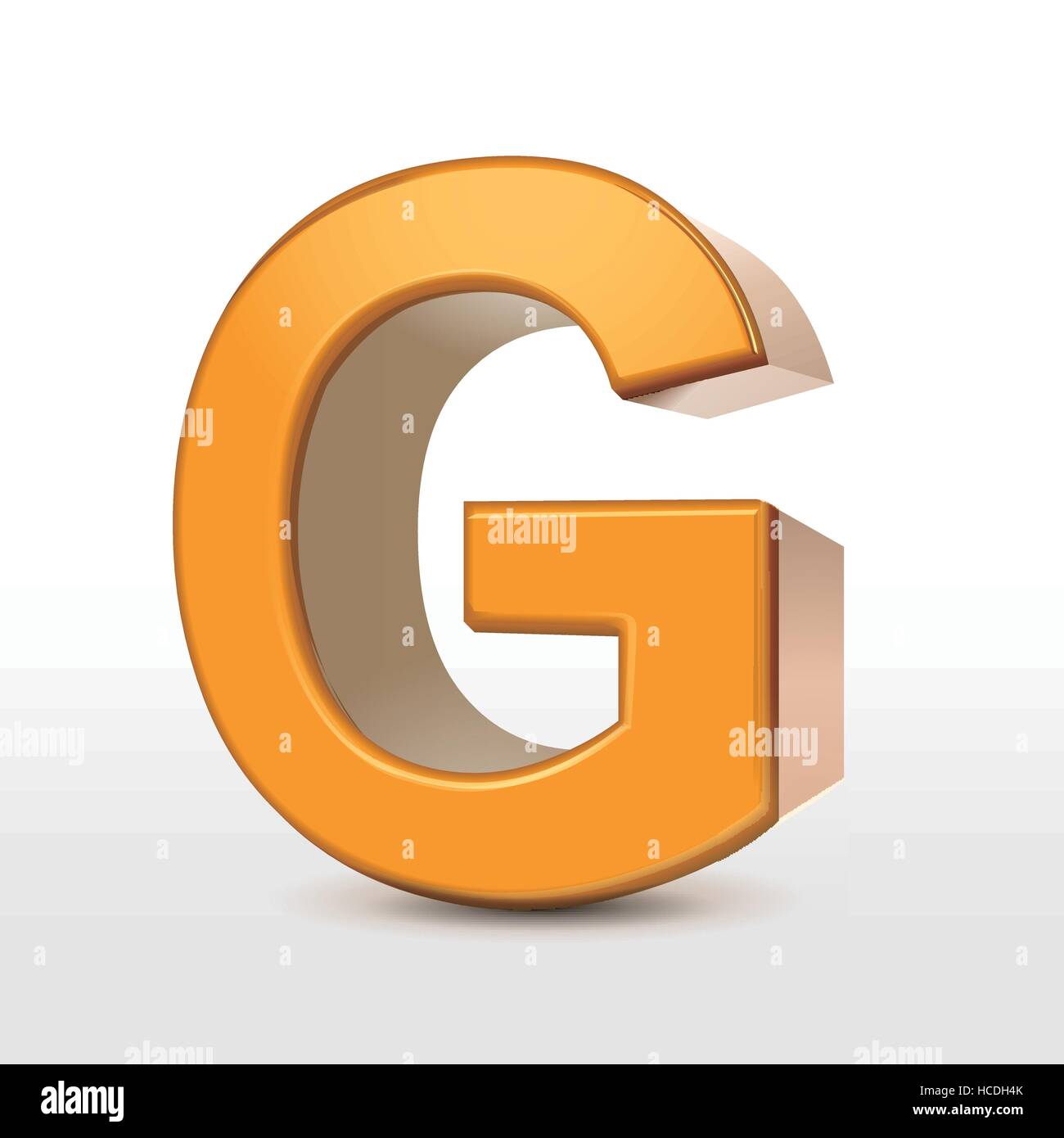 golden 3d alphabet G isolated on white Stock Vector Image & Art - Alamy